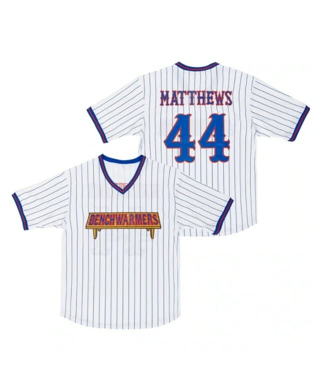 The Benchwarmers Gus Matthews Baseball Jersey - Robert Henrys