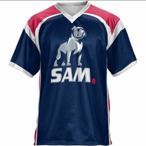 New Custom Samford Bulldogs Jersey University Red Zone Football