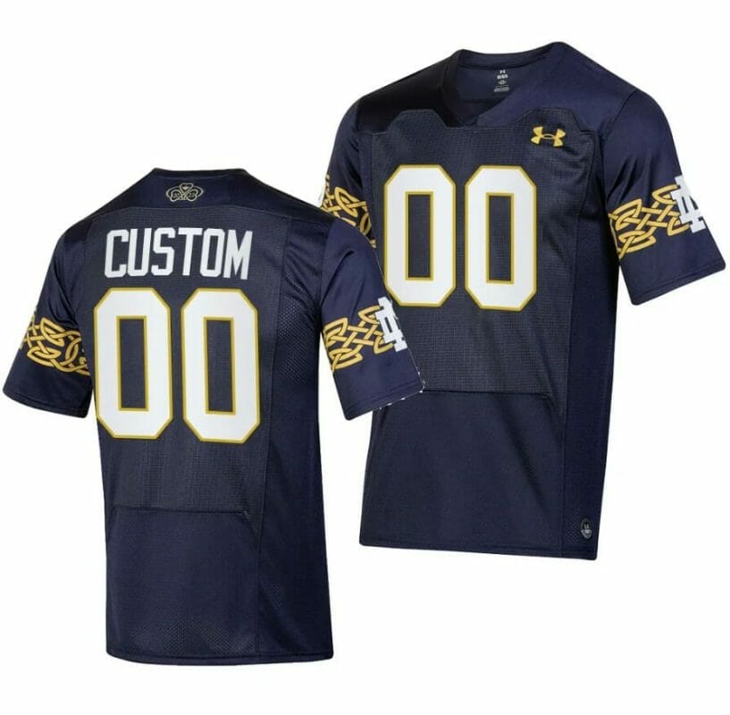 Custom Notre Dame Jersey Name and Number College Football 2023 Aer ...