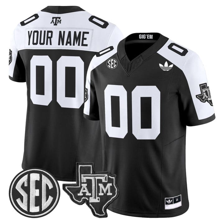 Custom Texas A&M Aggies Jersey Name, Number 2025 Vapor V2 Stitched ...